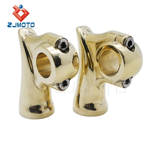 School Solid Brass 25mm Handlebar Risers Motorcycle Handlebar 1" Handle ...