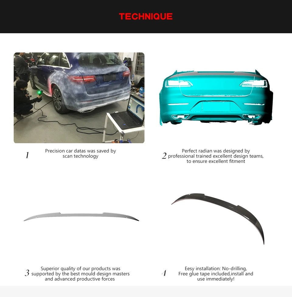 VW Arteon Carbon Fiber Rear Spoiler for 2019-2020 OEM | Wholesale