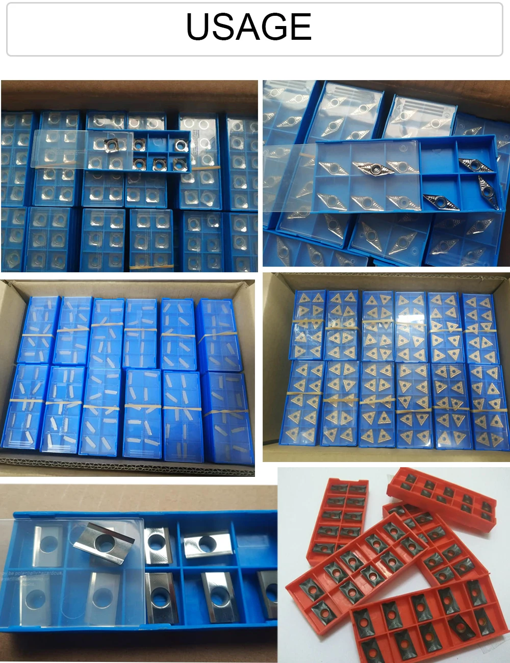 Carbide Plastic Inserts Packing Box for CNC - Customize Support