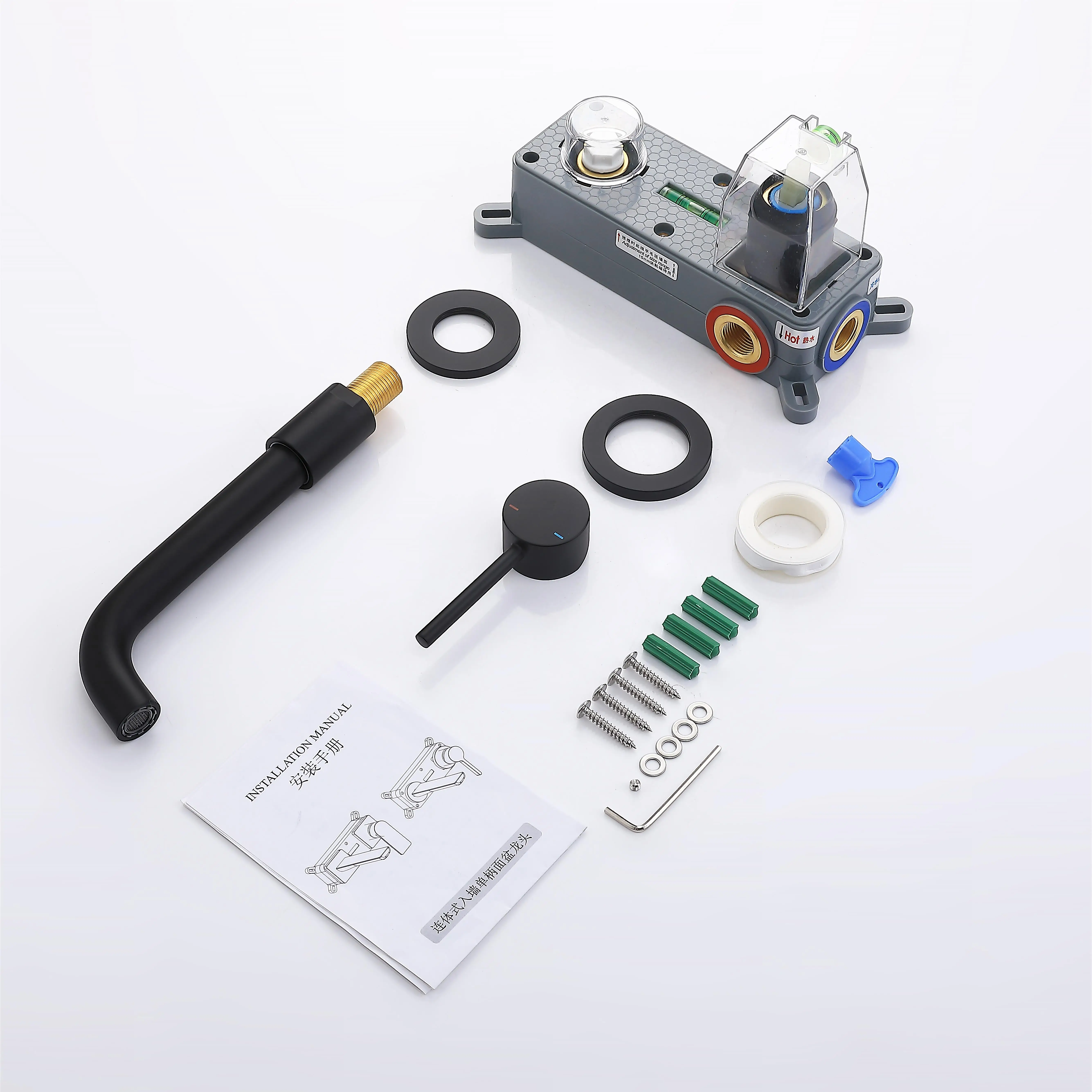 Oem Against Corrosion Black Hidden Embedded Bathroom Wash Taps ...