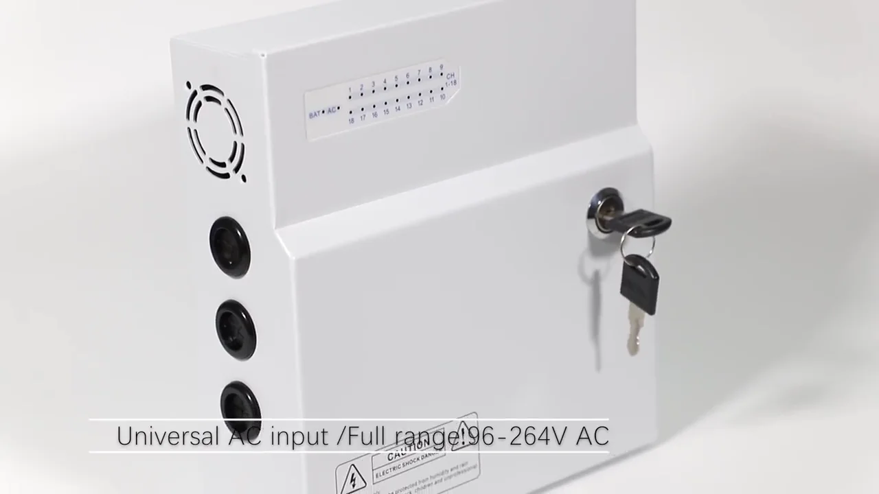 Top Sales Metal Box 12v 20a Cctv Power Supply Ups With Battery Backup ...
