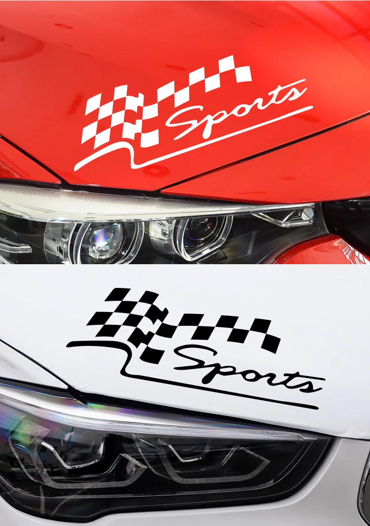 Sports Flag Sticker Vinyl Car Sticker Creative Funny Auto Decals ...