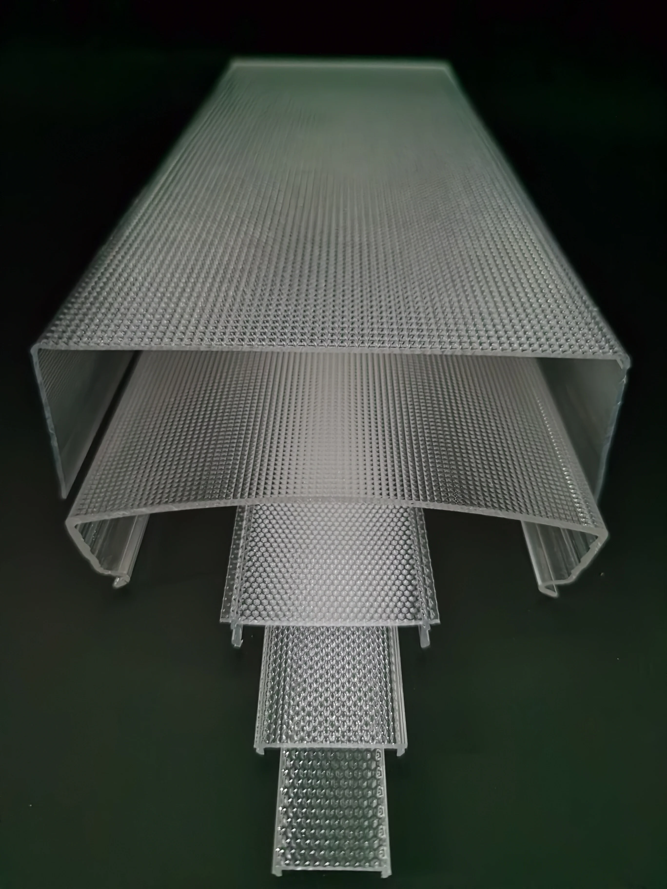 Bming Embossed Extruded Linear LED Lighting Cover - Lower UGR