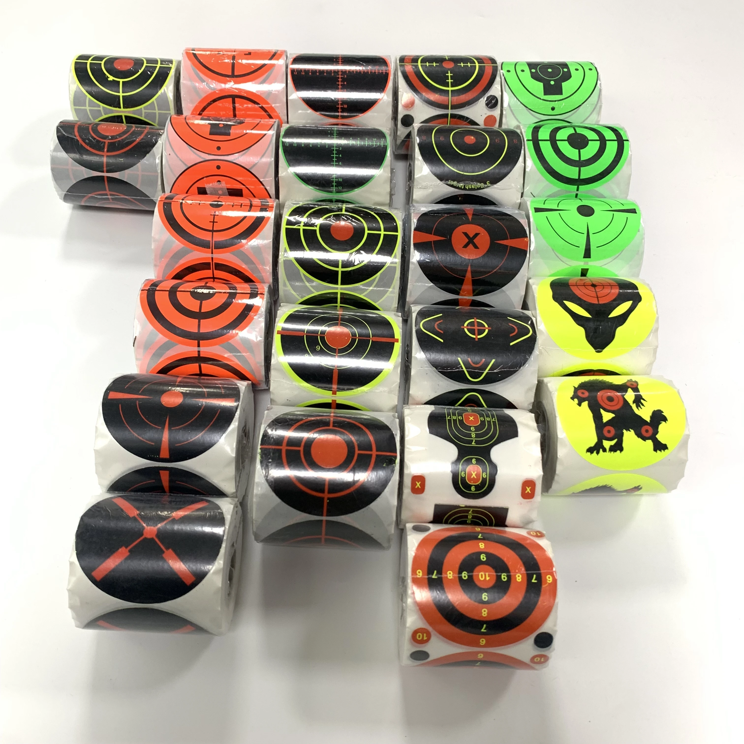 Wholesale New Design Pattern Shooting Target Stickers 3 Inches Sticker ...