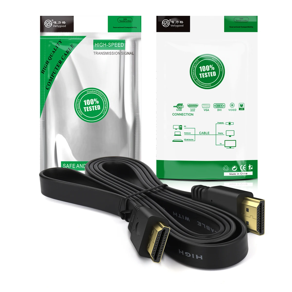 Ultra Thin Hdmi Cable Flat Slim Ribbon Hdmi Cable 1.4 Flat Hdmi Cable ...