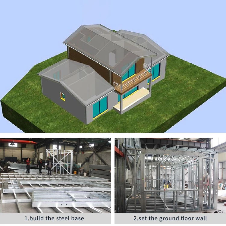 Modern Modular Prefabricated House Light Steel Structure Villa| Alibaba.com