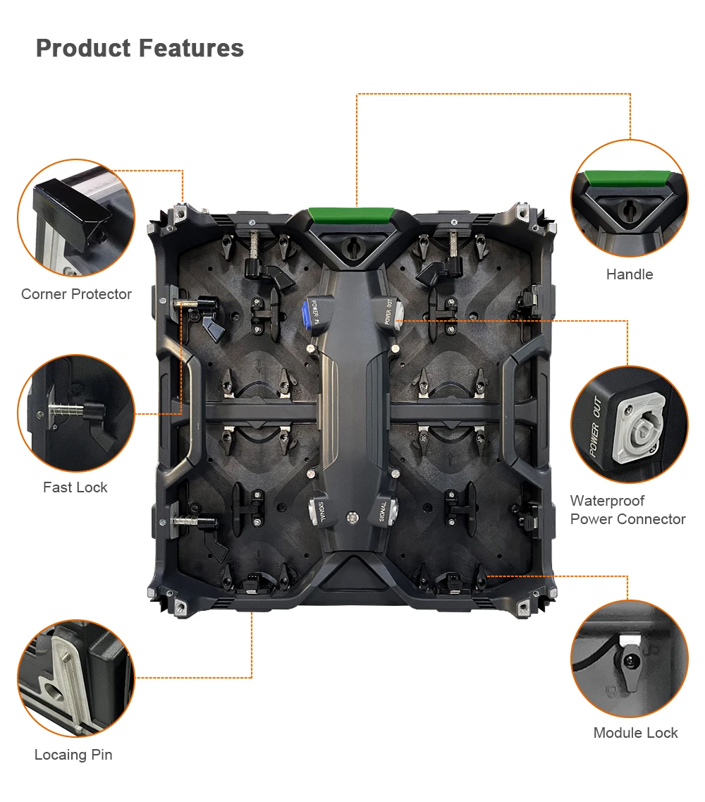 500x500mm Indoor Giant Stage Background Led Video Wall P2.6 P2.9 P3.91 ...