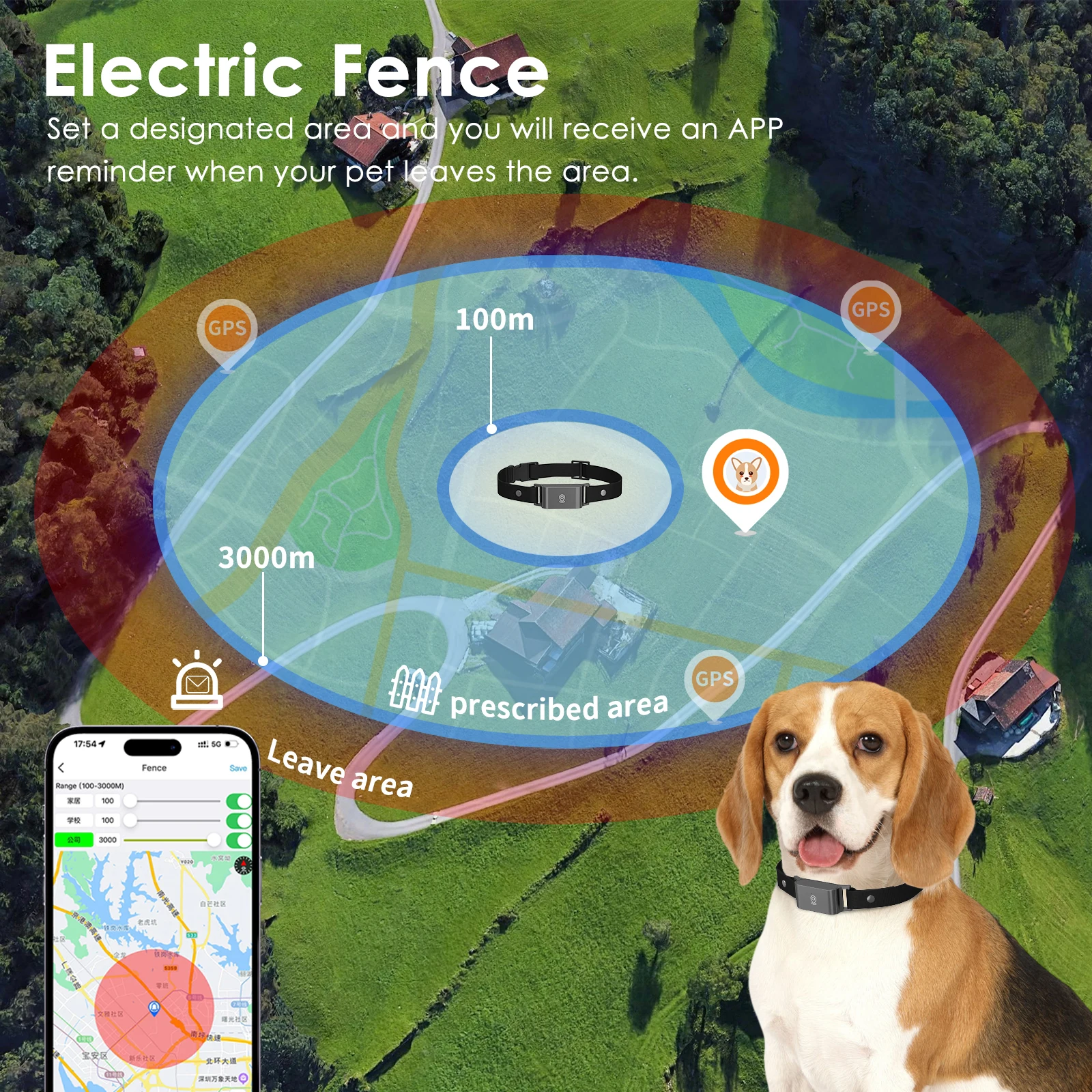 2024 Smart Pet GPS Tracker - Real-Time Anti-Lost Locator