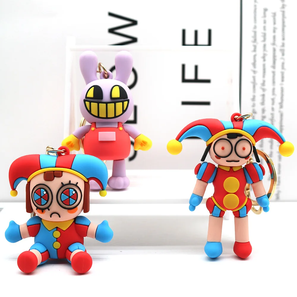 New Cartoon The Amazing Digital Circus Acrylic Keychain Jax Key Fob ...