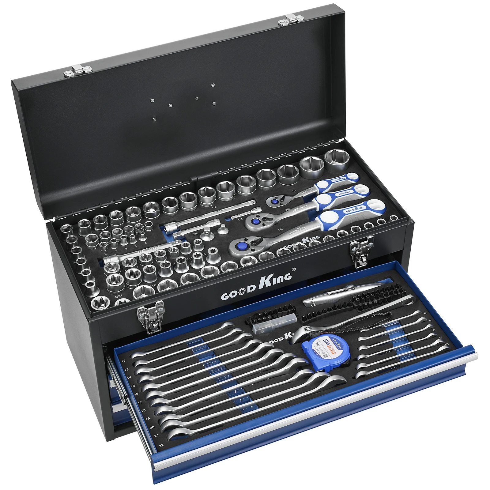 Multifunctional 408 Pcs Hand Tool Set - Socket Wrench Tool Kit in Iron ...
