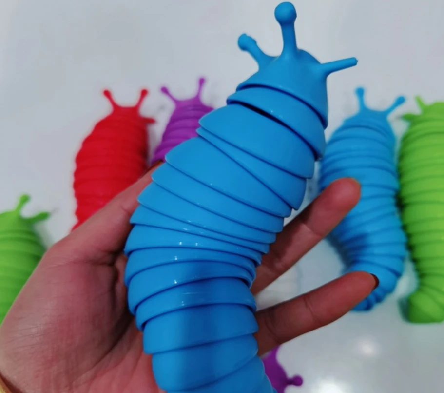 Decompression Slug Wriggling Nose Slug Caterpillar Children's Trick Toy ...