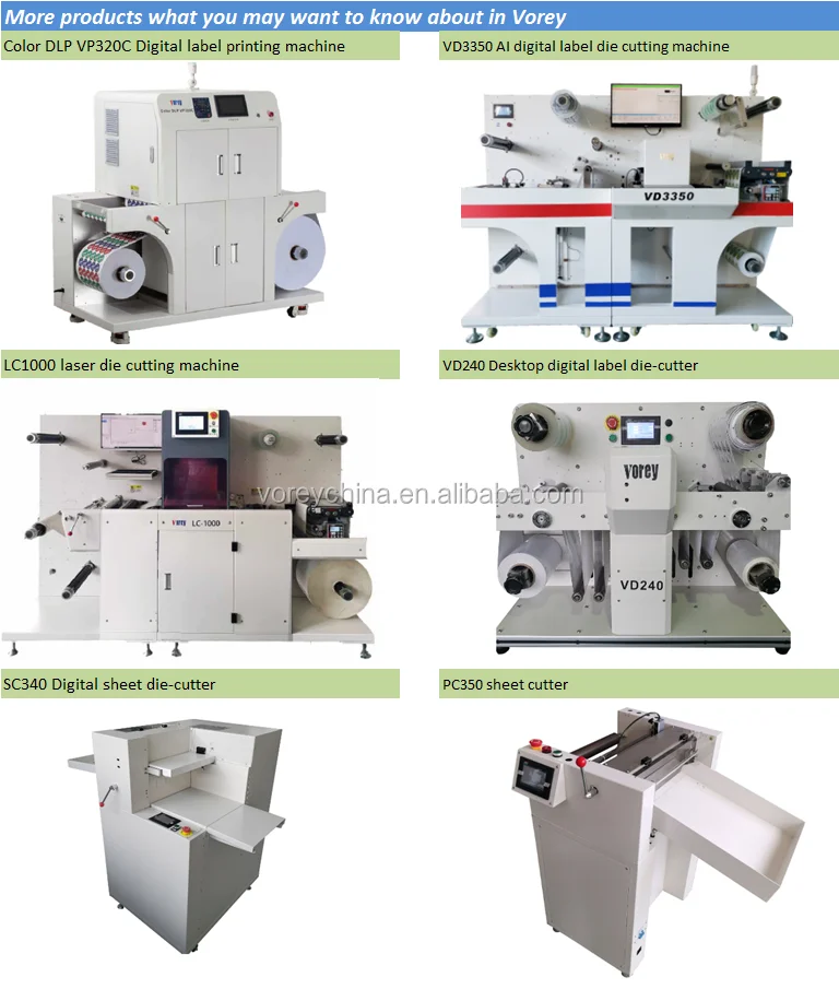 Roll to Roll Digital Label Die-Cutter Machine with 320MM Cutting Width