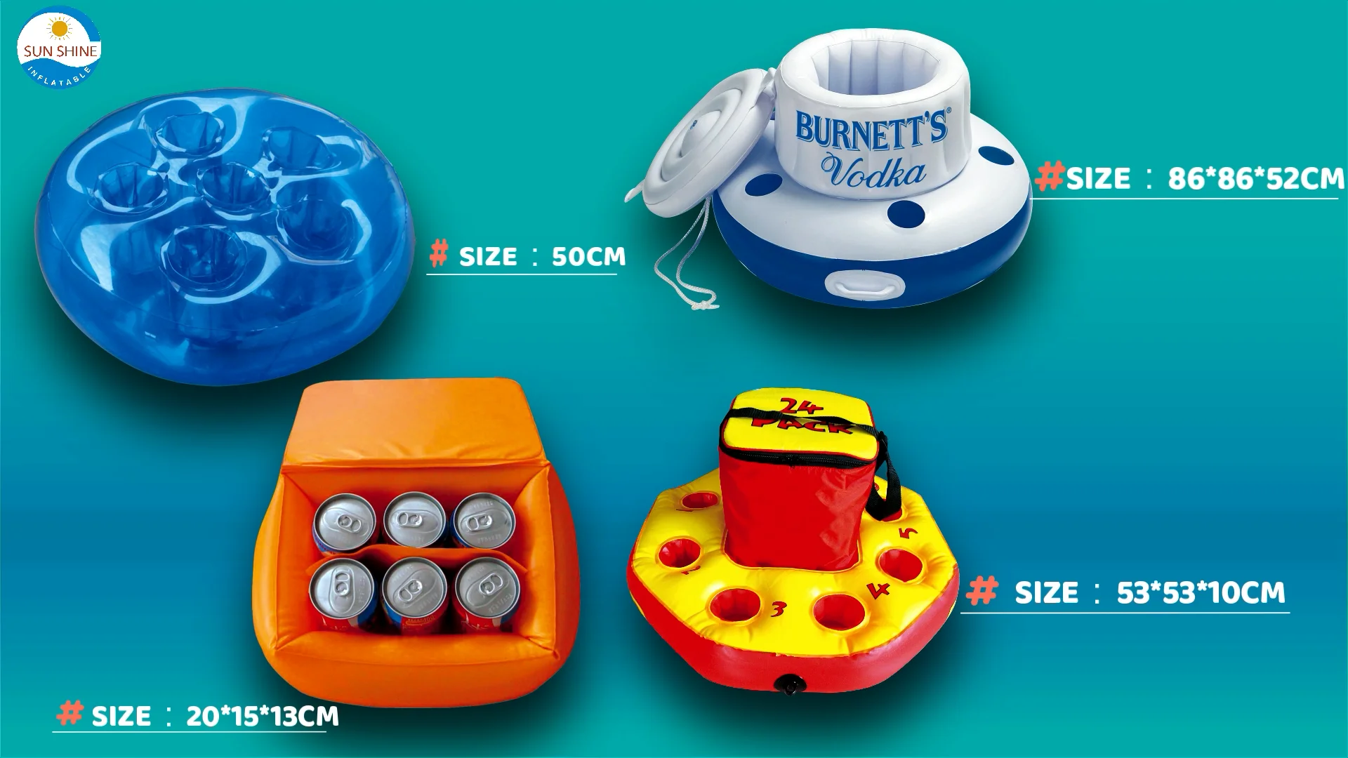 P&d Oem Customize Swimming Pool Drink Holder Float Inflatable Beer ...