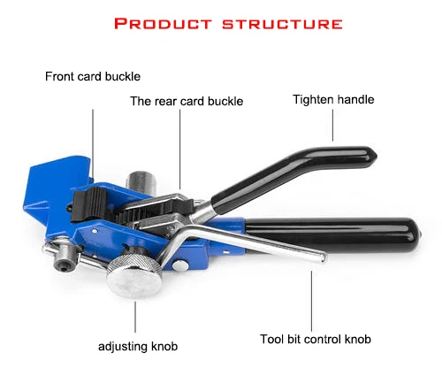 Hs-600 Stainless Steel Cable Tie Gun Tool For Ss Metal Ties - Buy Cable ...