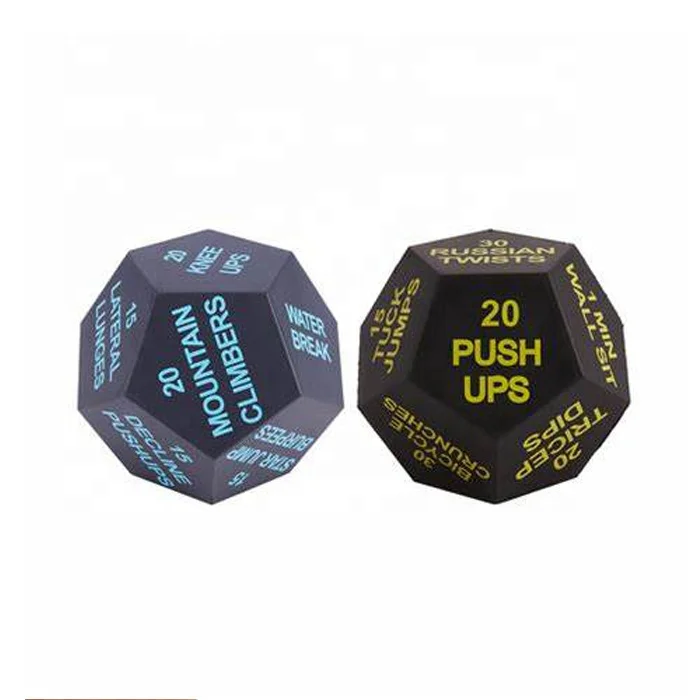 12 Sided Exercise Pu Foam Exercisefor Workout Yoga Dice Anti Stress ...