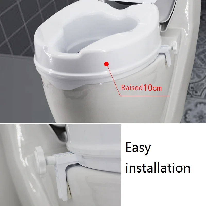 4 Inch Raised Toilet Seat With Lid Toilet Assist Seat Riser| Alibaba.com