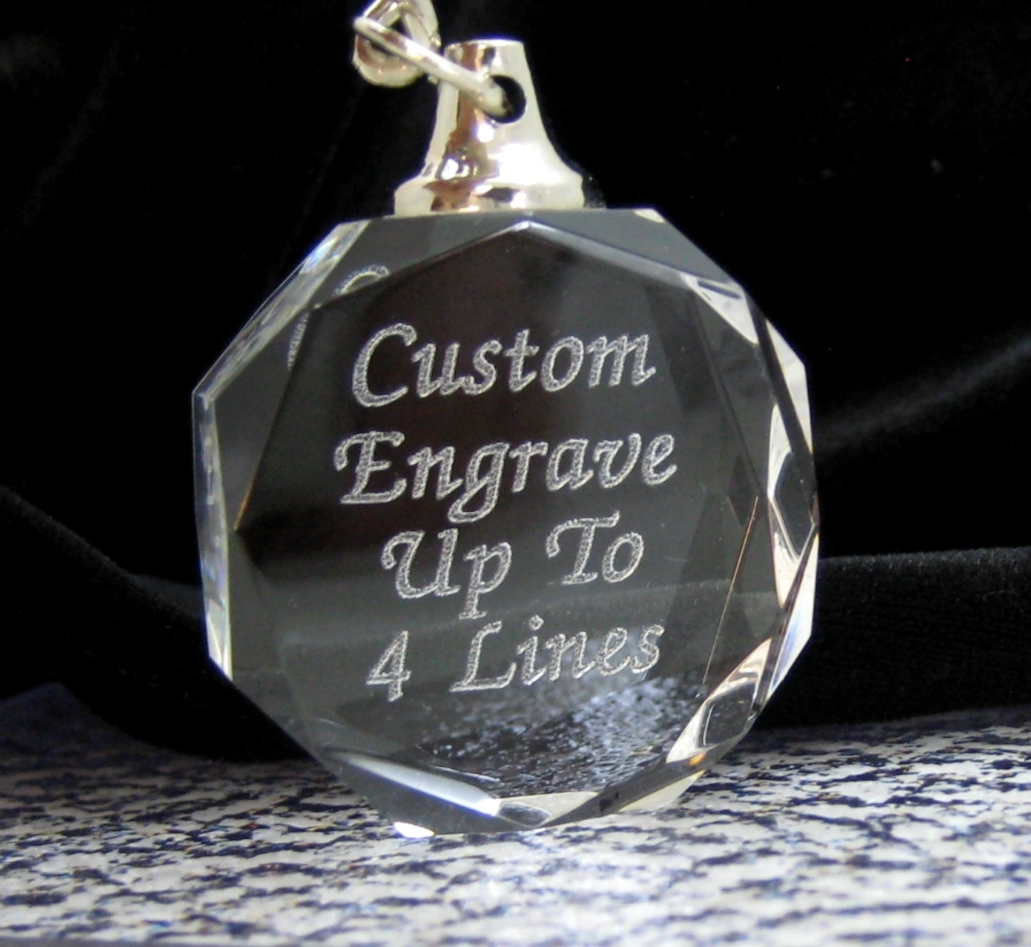 Cheap K9 Blank Sublimation LED Crystal Keychains Customized