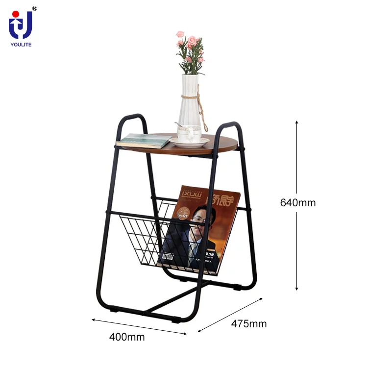 Modern New Model Gold Folding Metal Furniture Side End Wooden Table ...