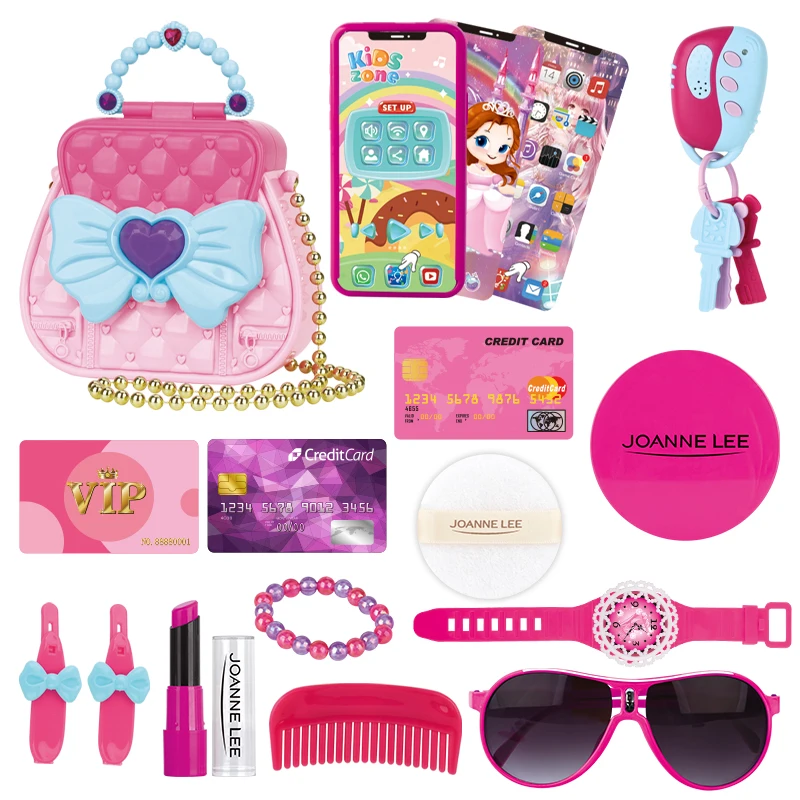Real Kids Pretend Play Beauty & Birthday Gift Cute Pink Dress Up Game ...