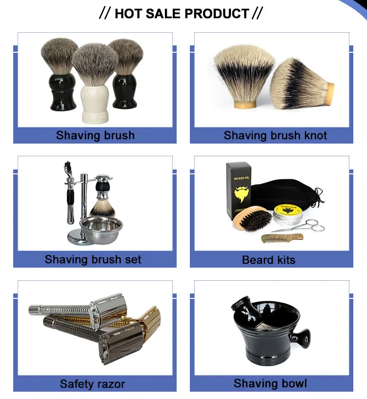 Customized Gift Box Logo Elegant Shaving Brush Kit - Buy Shaving Brush ...
