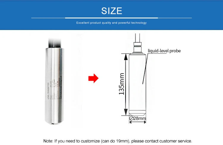 OEM China HDL300 Water Tank Level Sensor with RS485 & 4-20mA Output for ...