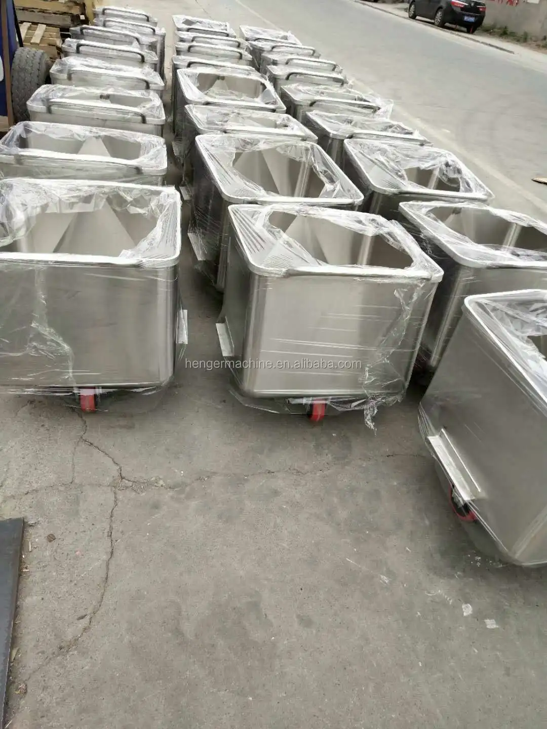 200l Stainless Steel Meat Bin Buggy For Sale - Buy Meat Bin Buggy ...