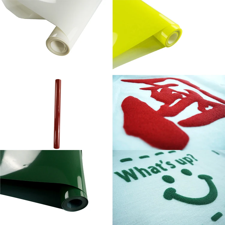 3d Puff Print Heat Transfer Vinyl Rolls Design For T Shirt Iron On ...