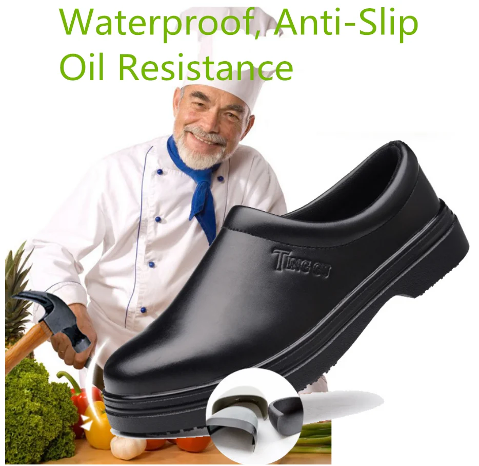 Waterproof Anti Slip Oil Resistance Safety Shoes For Kitchen Chef ...