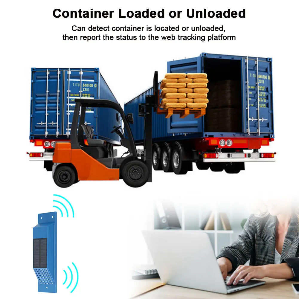 4G Container GPS Tracker with Global Roaming SIM & Alarms