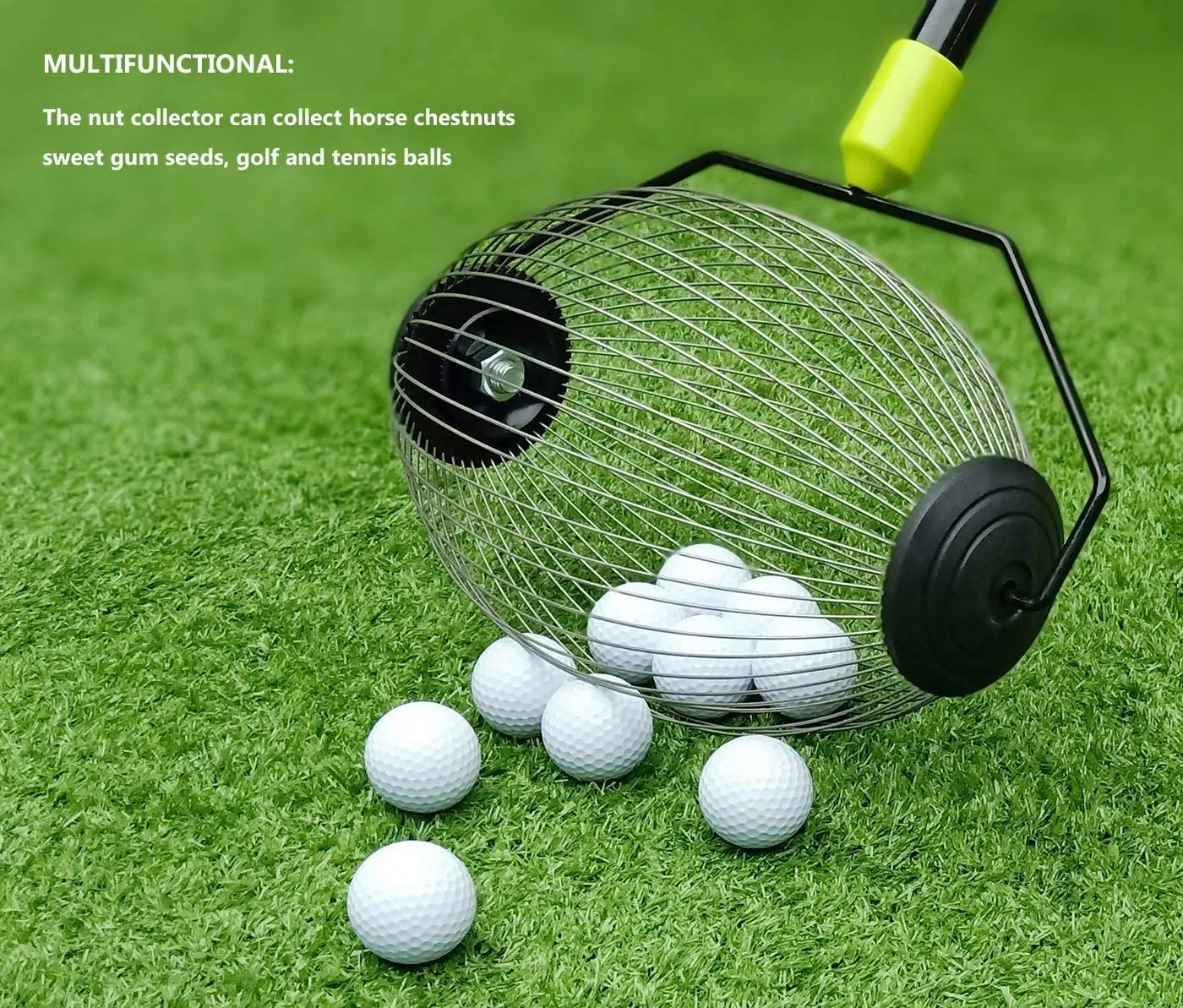 Efficient Nut Collection with HUAZHIJIE Rolling Nut Picker