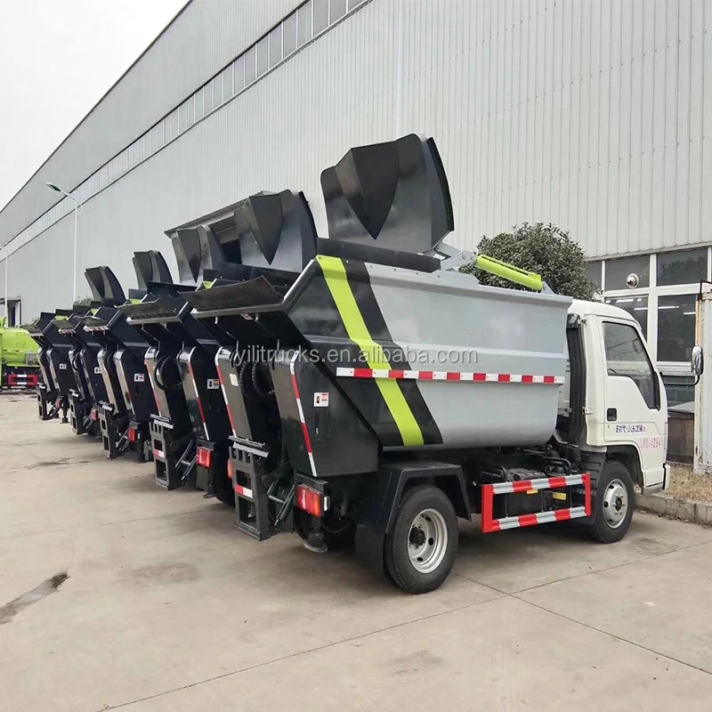 Factory Price Foton 4x2 4x4 5m3 Refuse Transfer 5000l Detachable ...