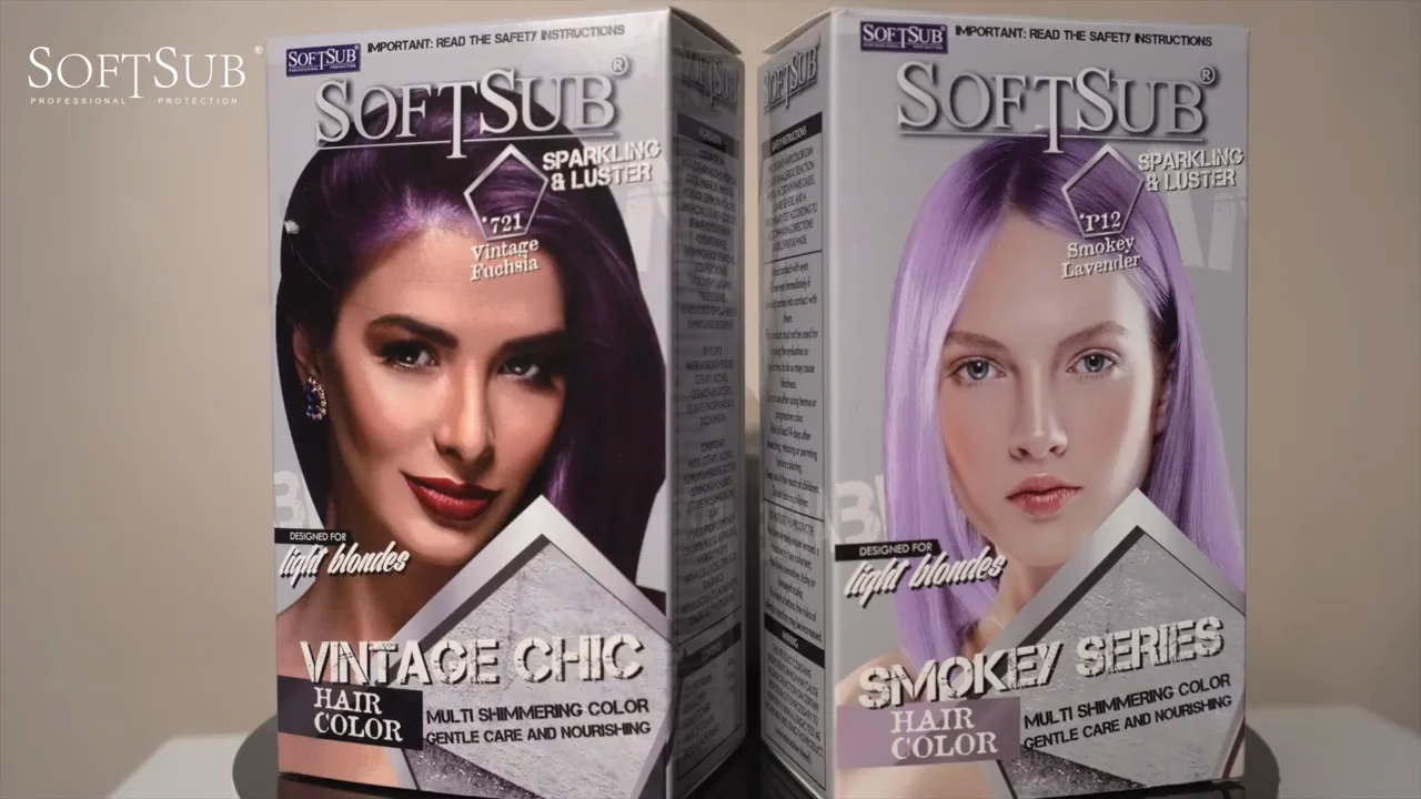 Softsub Sparkling And Luster Smokey Series Fashion Hair Color Permanent ...