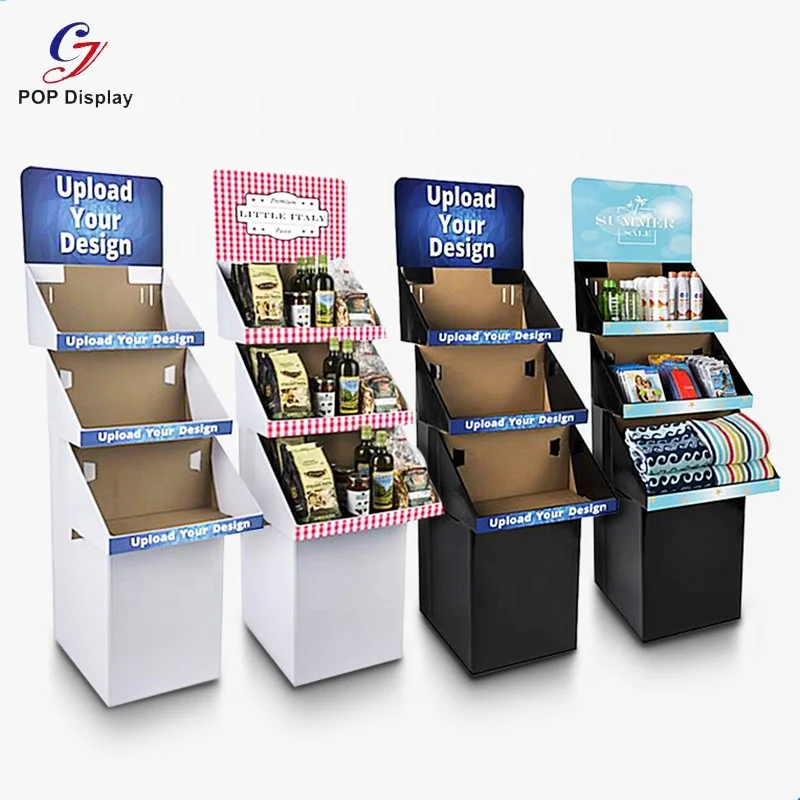Customized Fashion Design Foldable Cardboard Display Case