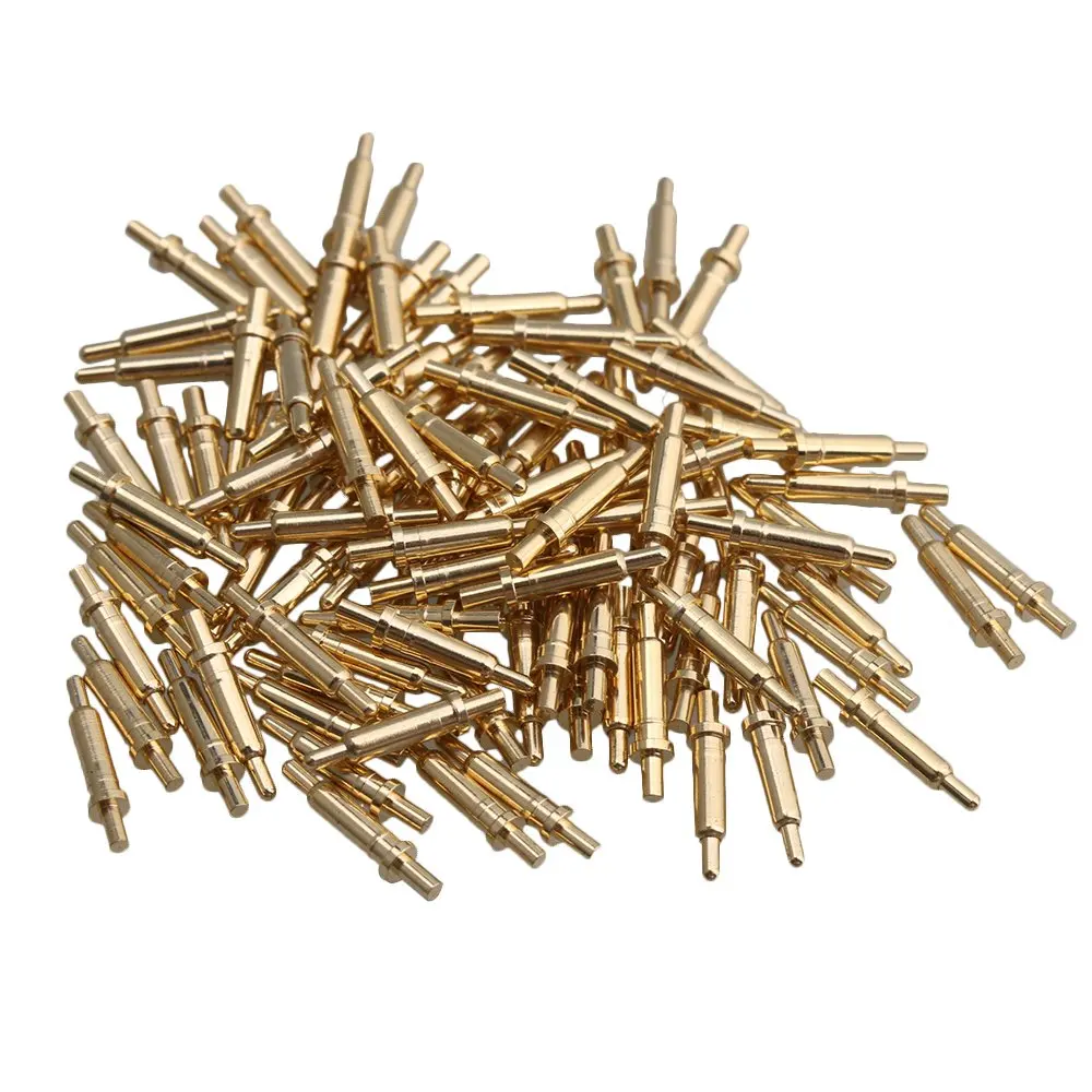 High Quality Golden Plating Copper Spring Pogo Pins Probes 2mm Dia 6mm ...