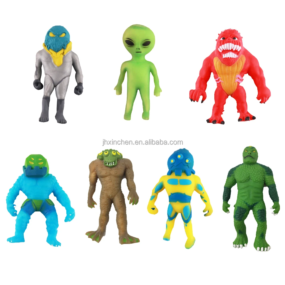 Squishy Alien Monster TPR Squeeze Fidget Toys for Stress Relief