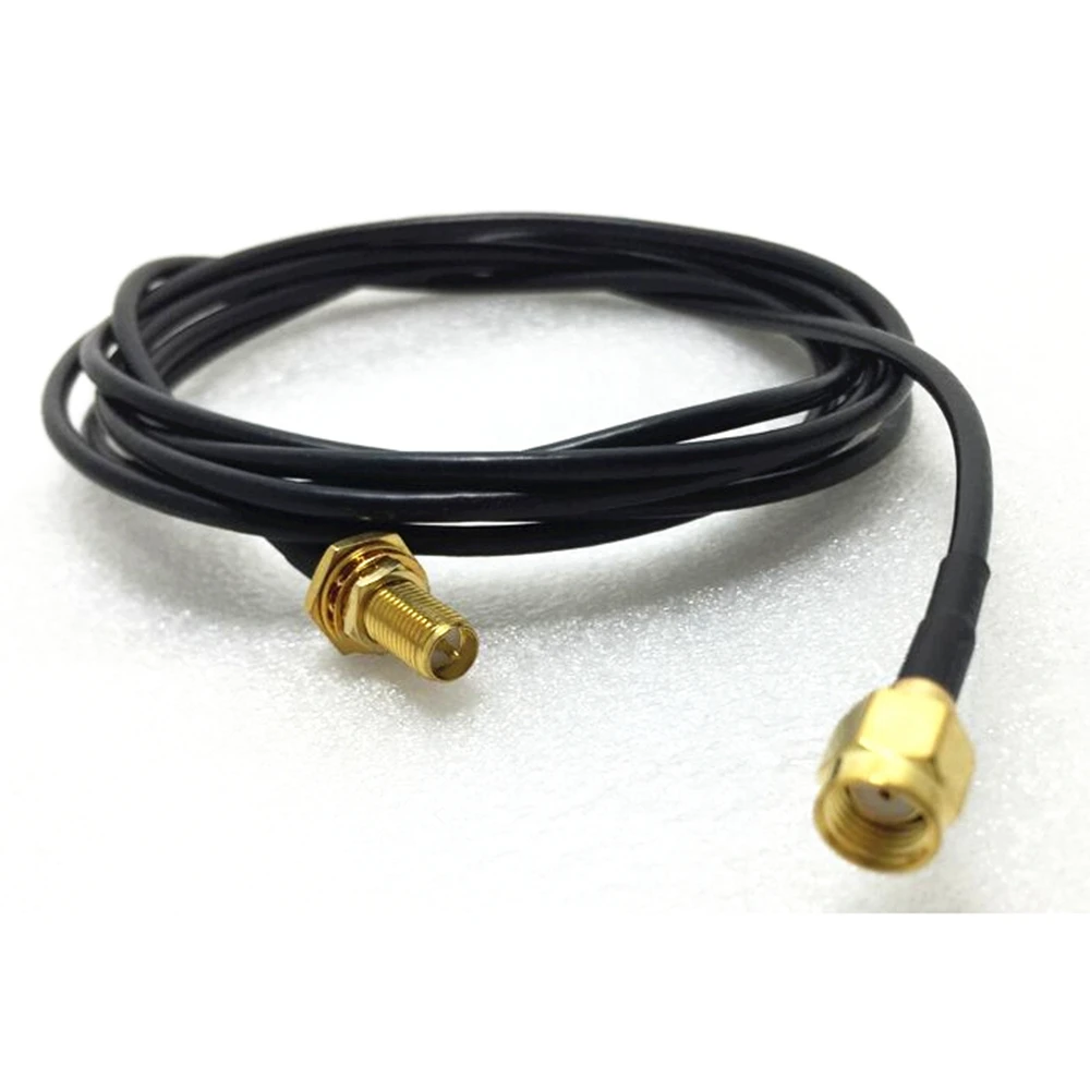 RP SMA Pigtail RP SMA Male to Female Bulkhead Crimp Connector RG174 ...