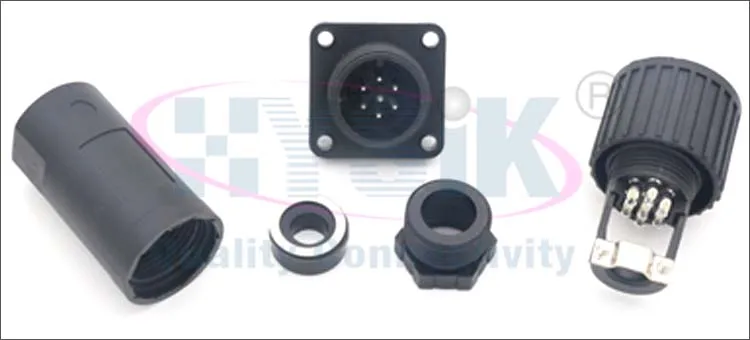 MPM Black DIN 43650 Form A IP67 Plug Socket Solenoid Valve Coil Connector