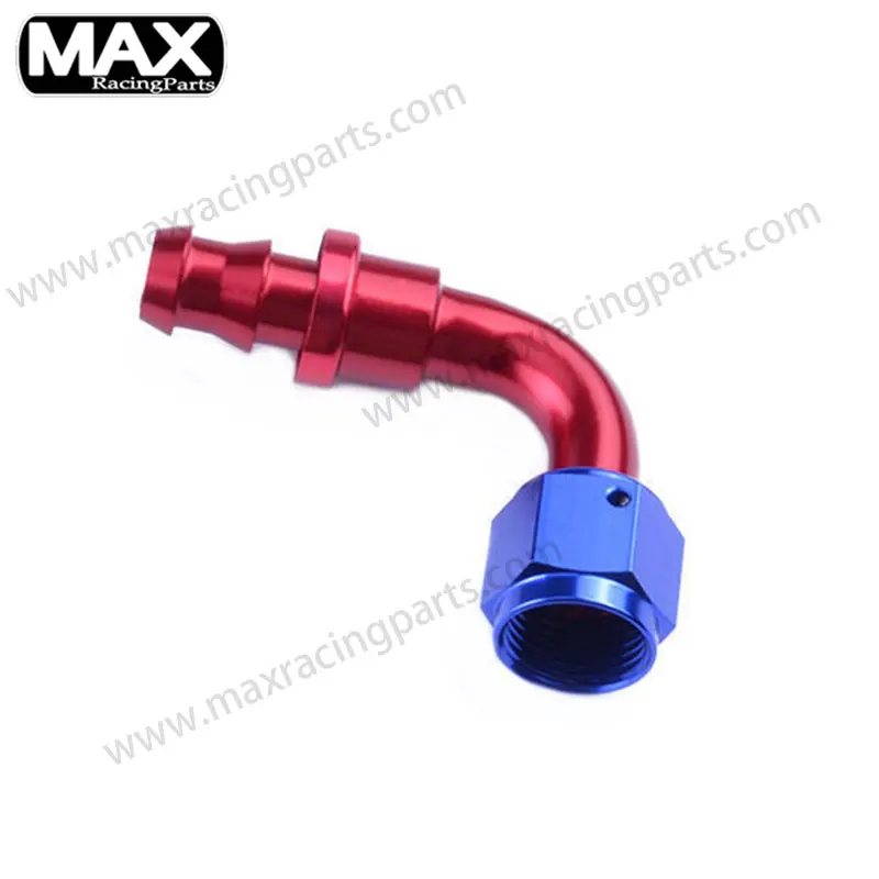 An4 An6 An8 An10 An12 An16 Car 90 Degree Aluminum Alloy Push On Oil ...