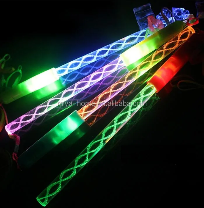 Flashing Thread Rod Wands / Led Glowing Led Wands Sticks / Atmosphere ...