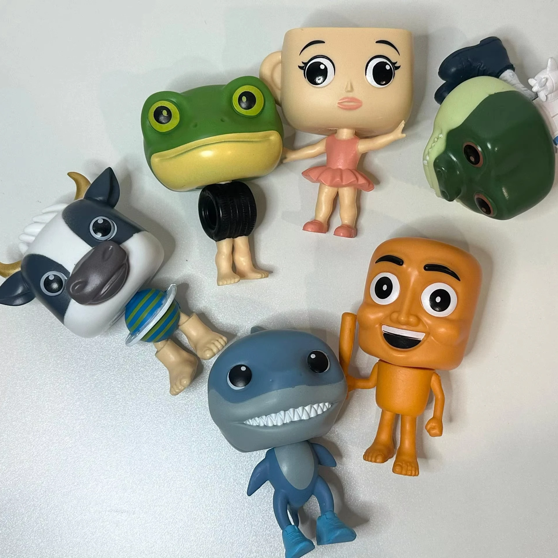 2025 AI Brainrot & Tung Tung Sahur Shark Figure Set – 6-Piece Viral ...