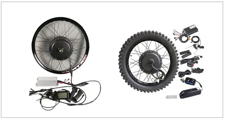 Big Power Hub Drive Ebike Conversion Kit 5000w 72v Motor Kit Conversion ...