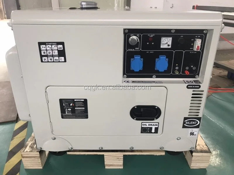 8KVA Silent Diesel Generator, 3 Phase 50Hz Power Generator Diesel, OEM