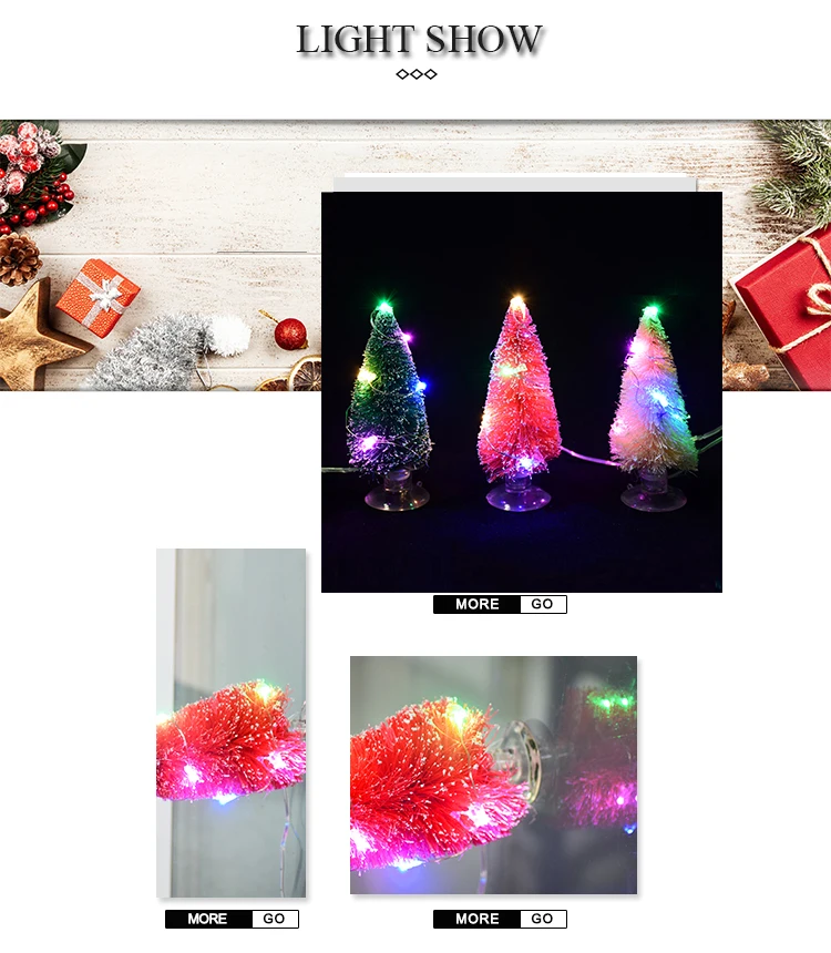 Clear Plastic Ornament Led Light Acrylic Color Changing Christmas Tree ...
