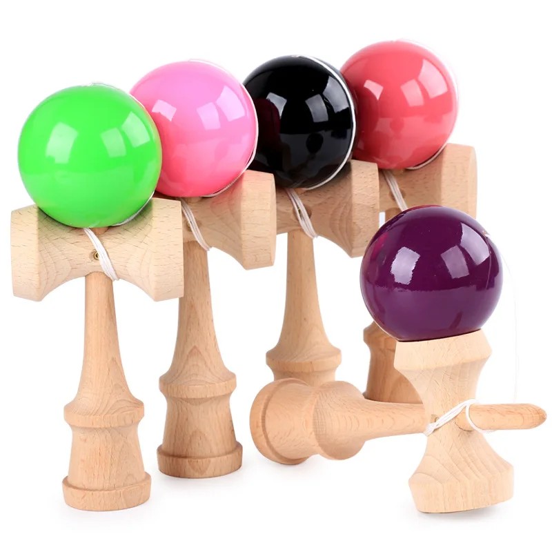 Wooden Kendama Montessori Traditional Japanese Toss And Catch Skill Toy ...