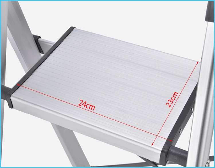 4-Step Folding Ladder With Wide Anti-Slip Pedal Lightweight Portable ...