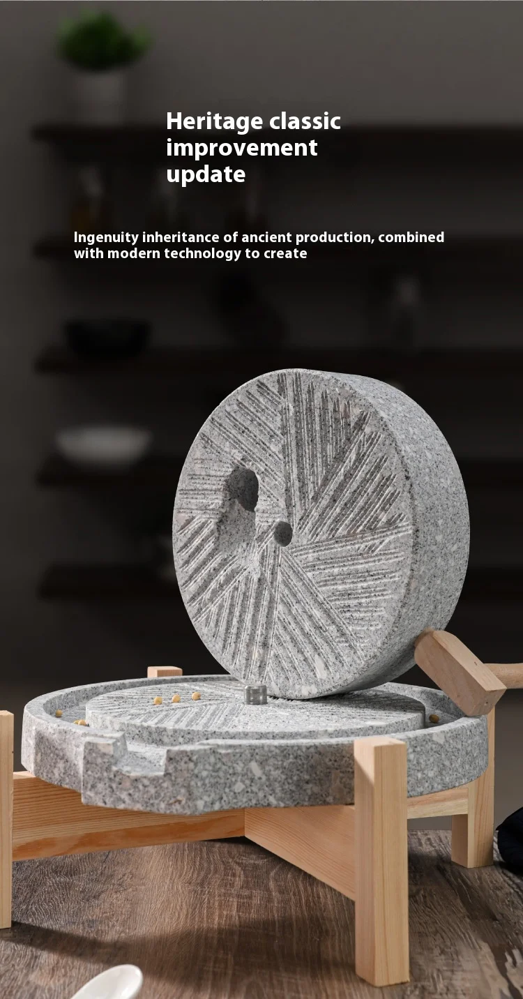 Millstone Manual Milling Machine Natural Stone Design for Home Use New & Used Grain Milling and ...