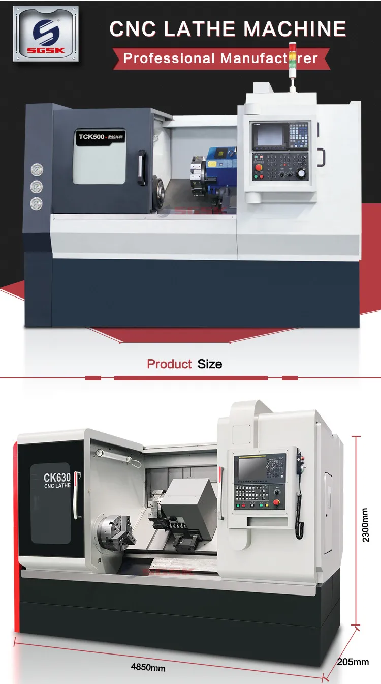 45 Degree Cnc Lathe Machine Within C Aixs Tck800 3 Axis Slant Bed Cnc ...