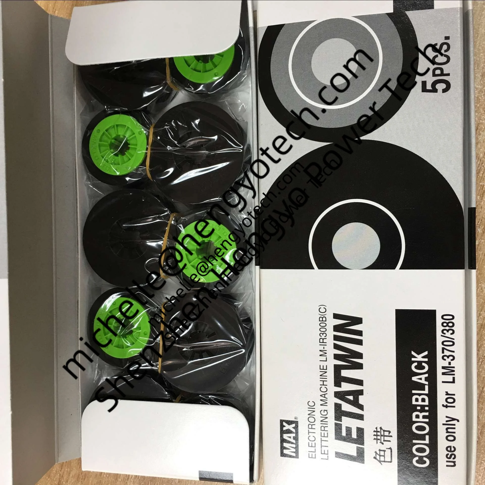 MAX Ink Ribbon LM-IR300B(C) for MAX LETATWIN Electronic Lettering Machine