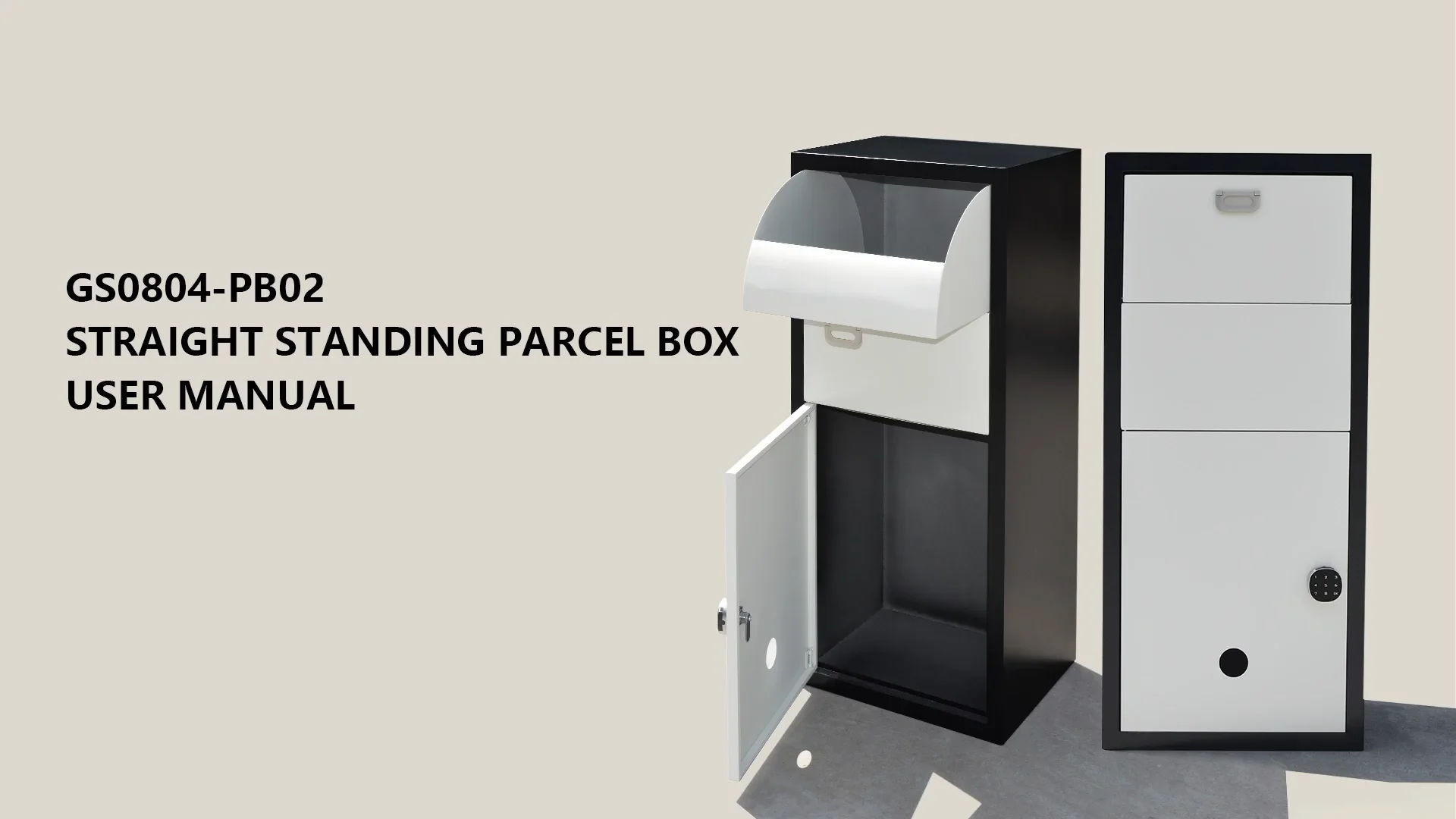 Galvanized Metal Parcel Lock Box Vintage Mailbox Garden Anti-theft ...