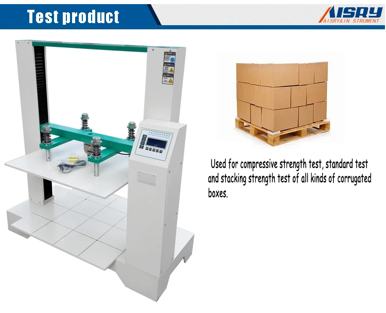Carton Box Compression Strength Test Machine Corrugated Box Compressive ...